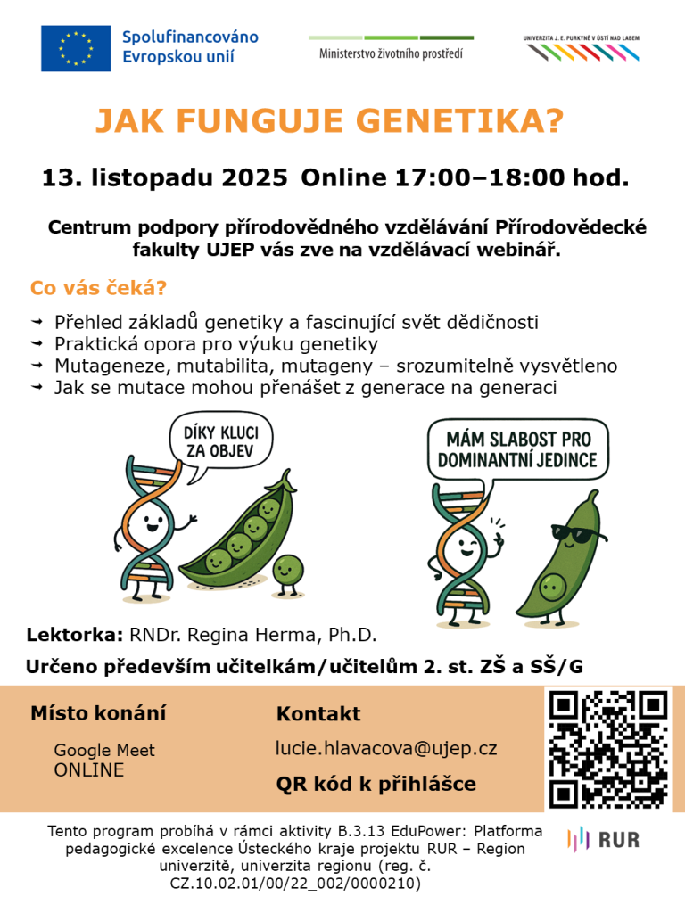 Jak funguje genetika? – Přírodovědecká fakulta